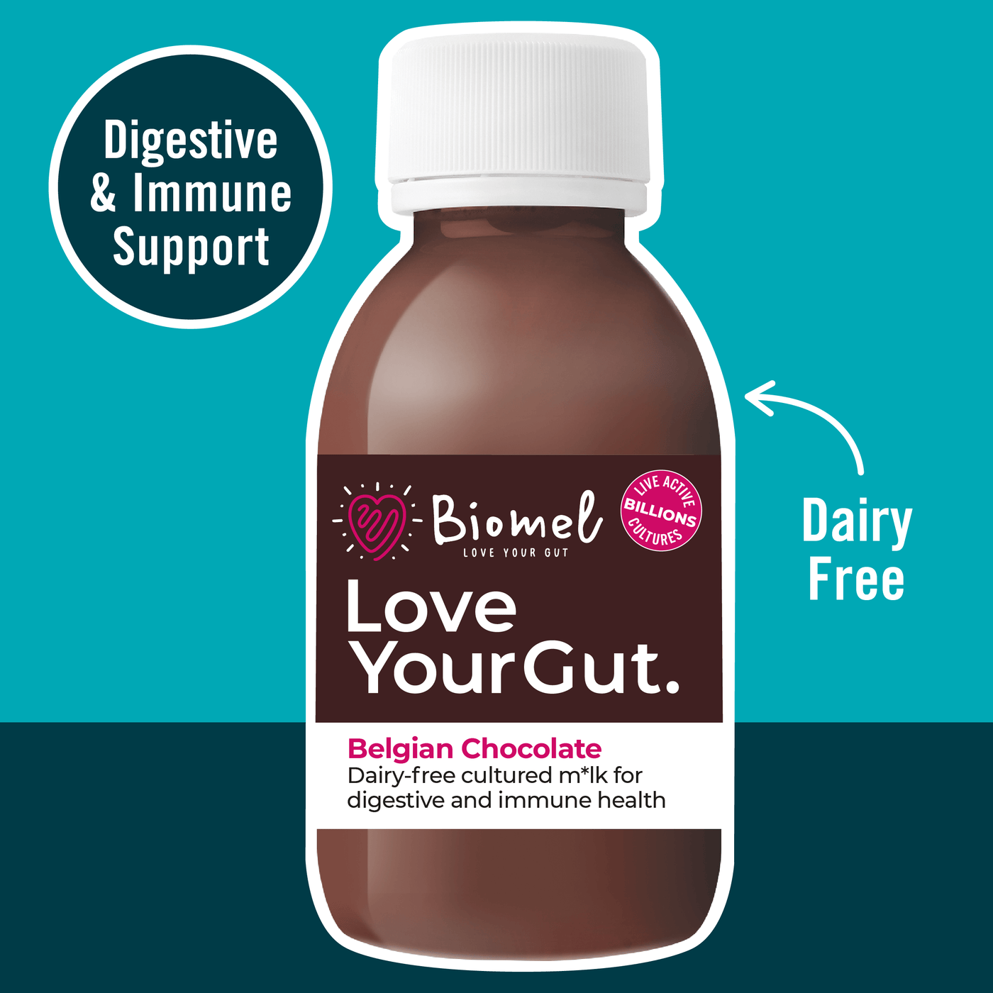 Biomel Dairy-Free Probiotic Drinks Mixed Flavours (9 Bottles x 510ml ...